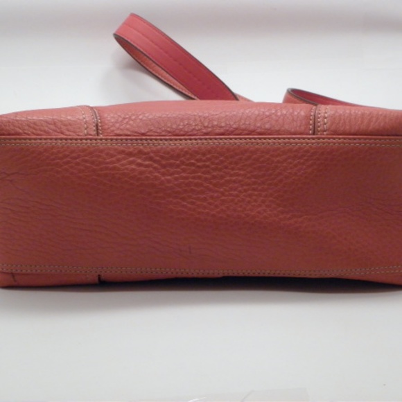 Coach | Bags | Coach Coral Red Pebble Leather Crossbody Handbag | Poshmark